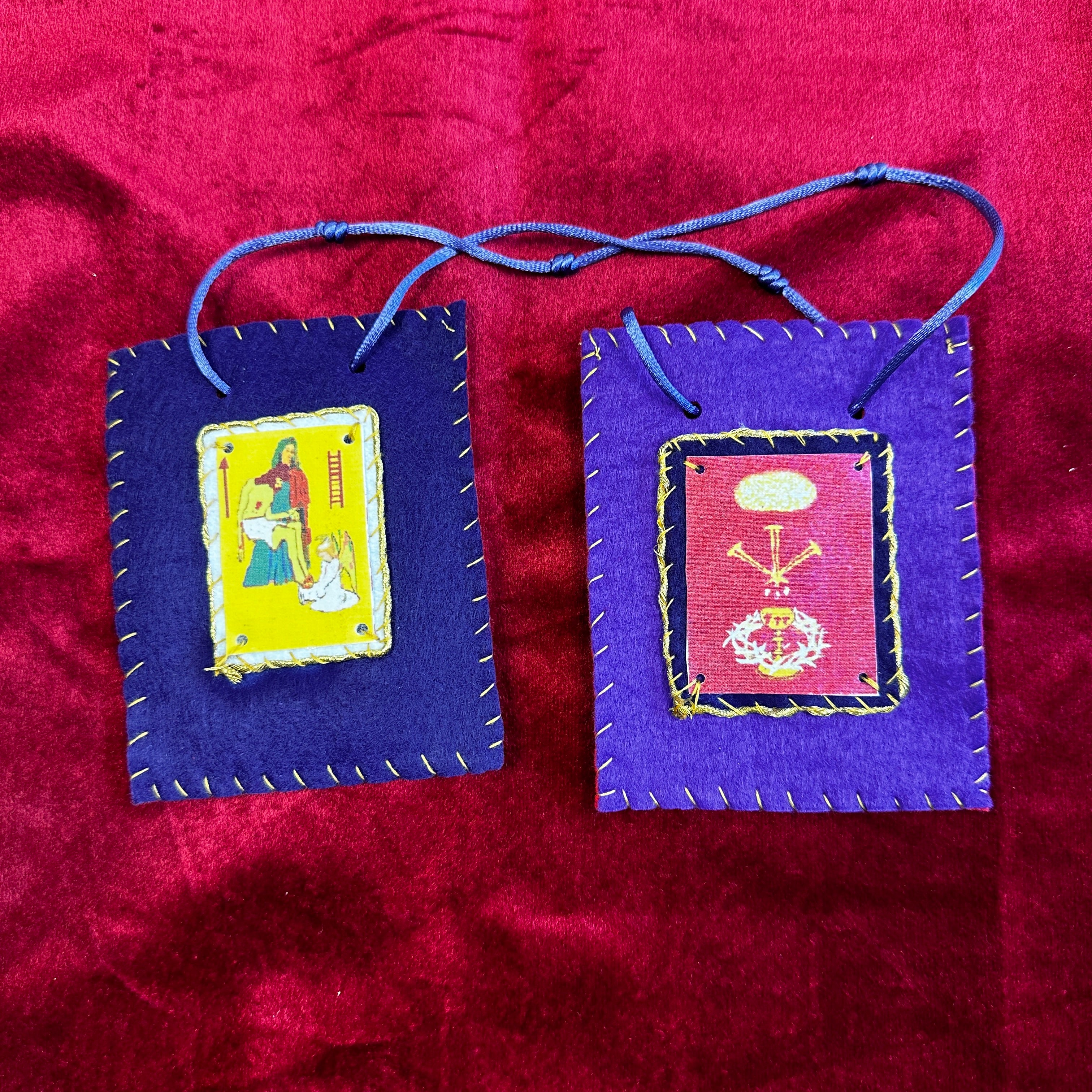 Purple Scapular - Scapular of Benediction and Protection – Saint ...