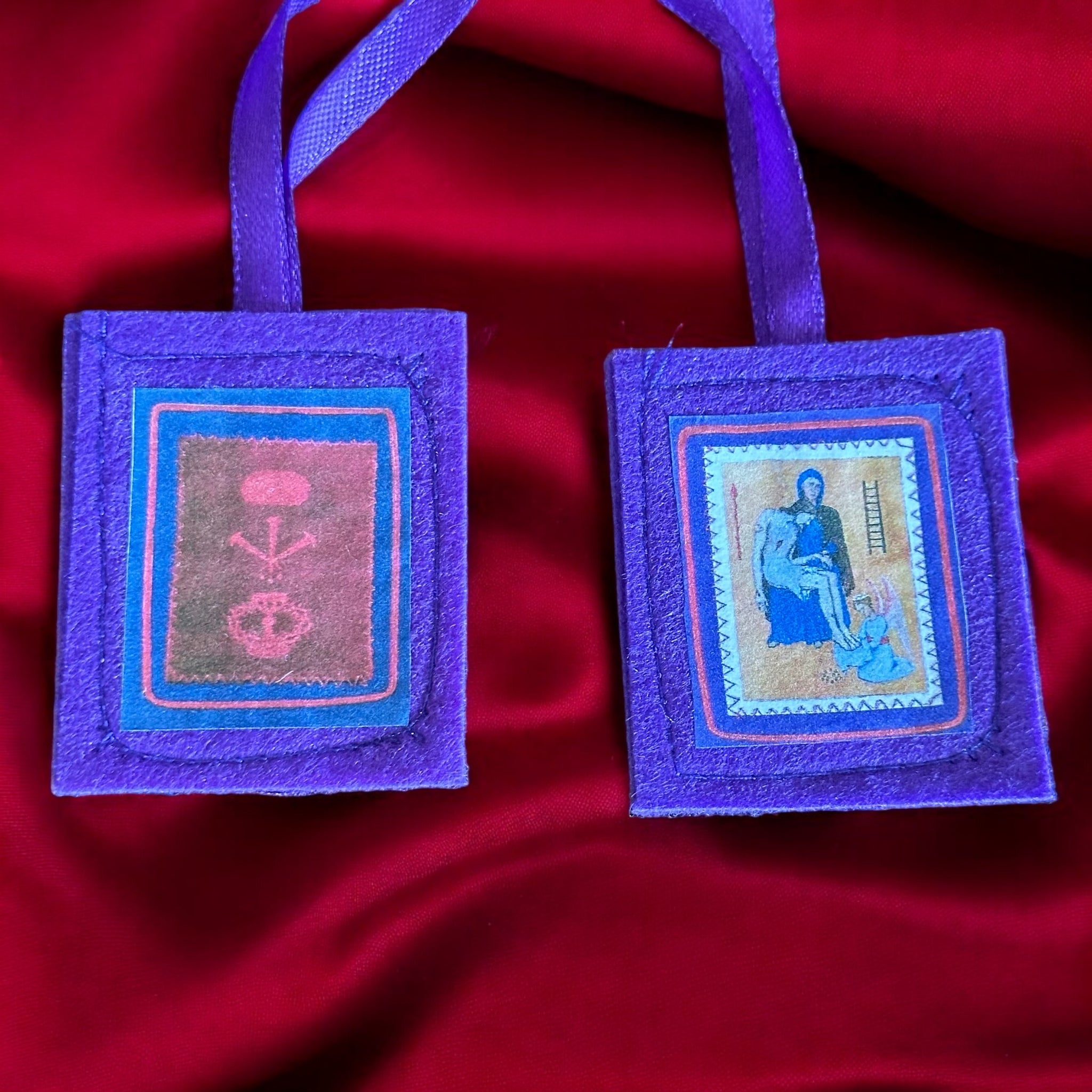 Purple Scapular - Scapular of Benediction and Protection – Saint ...