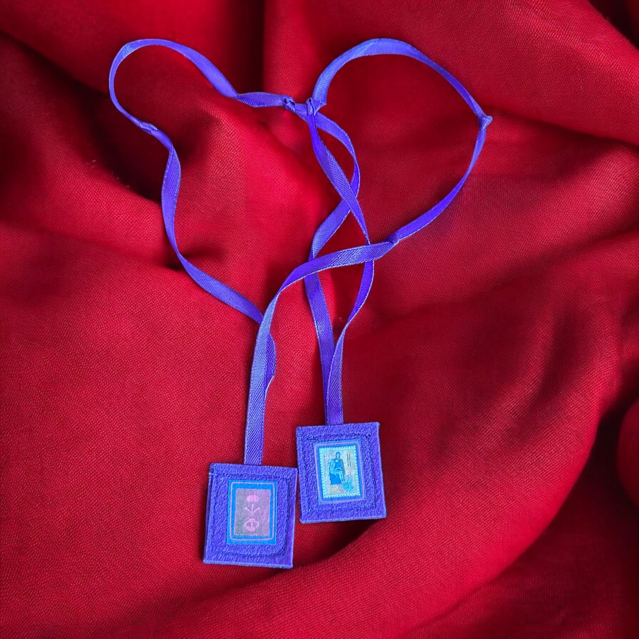 Purple Scapular - Scapular of Benediction and Protection – Saint ...